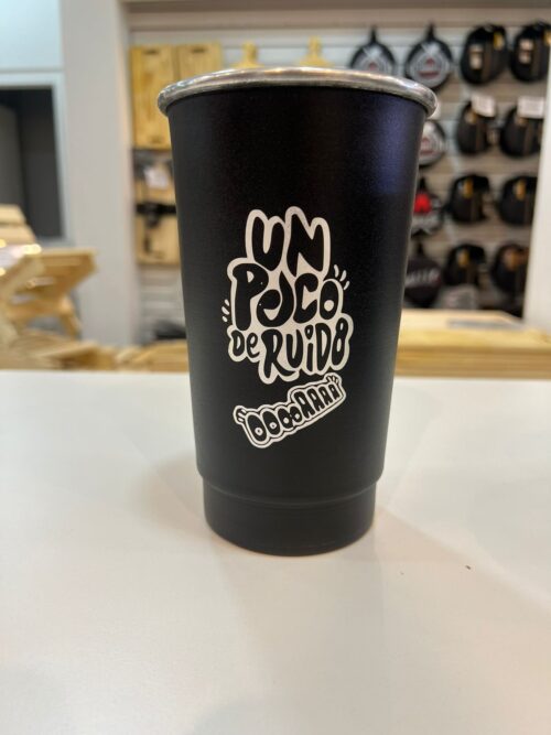 VASO ALUMINIO GRABADO 1 LITRO – UN POCO DE RUIDO | WOW
